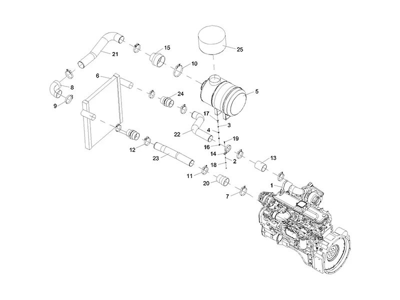 Sany Air Inlet System- QY50C593 CATALOG