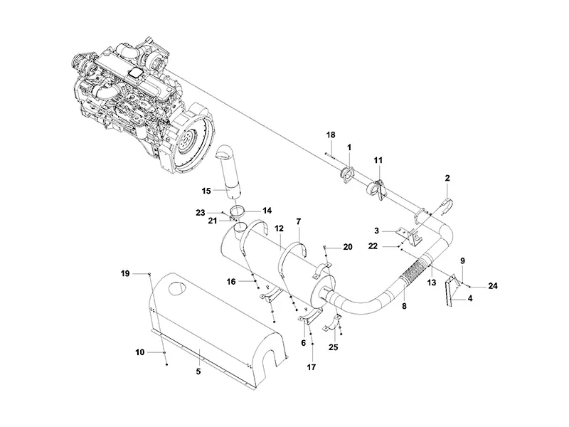 Sany Exhaust System- QY50C593 CATALOG